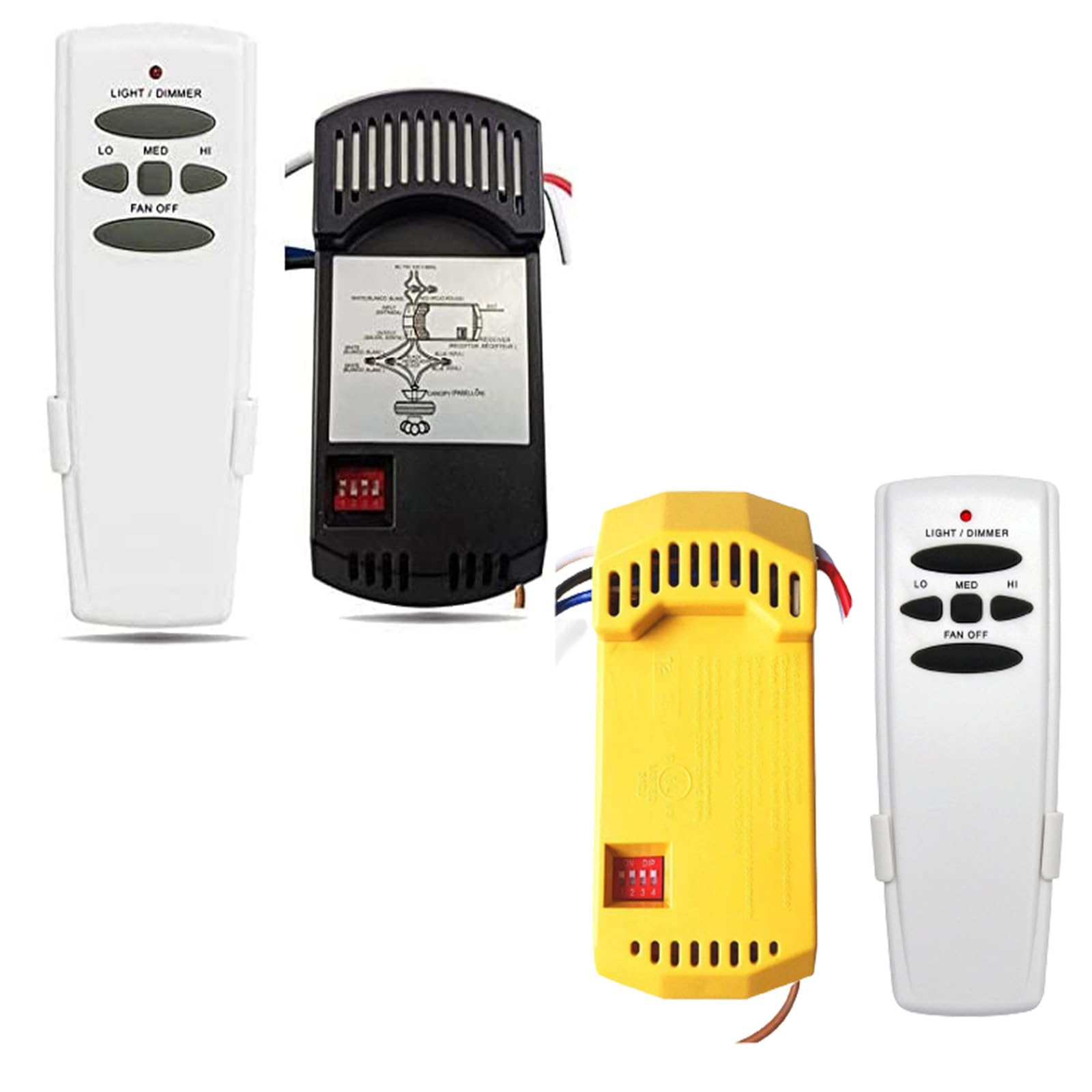 Universal Ceiling Fan Remote Control and Receiver Kit, Replacement for ...