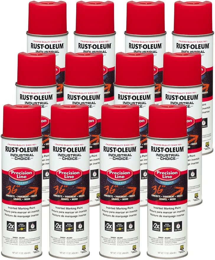 Krylon S03821 20-Oz. A.P.W.A. Hi-Viz Yellow Quik-Mark Inverted Marking ...