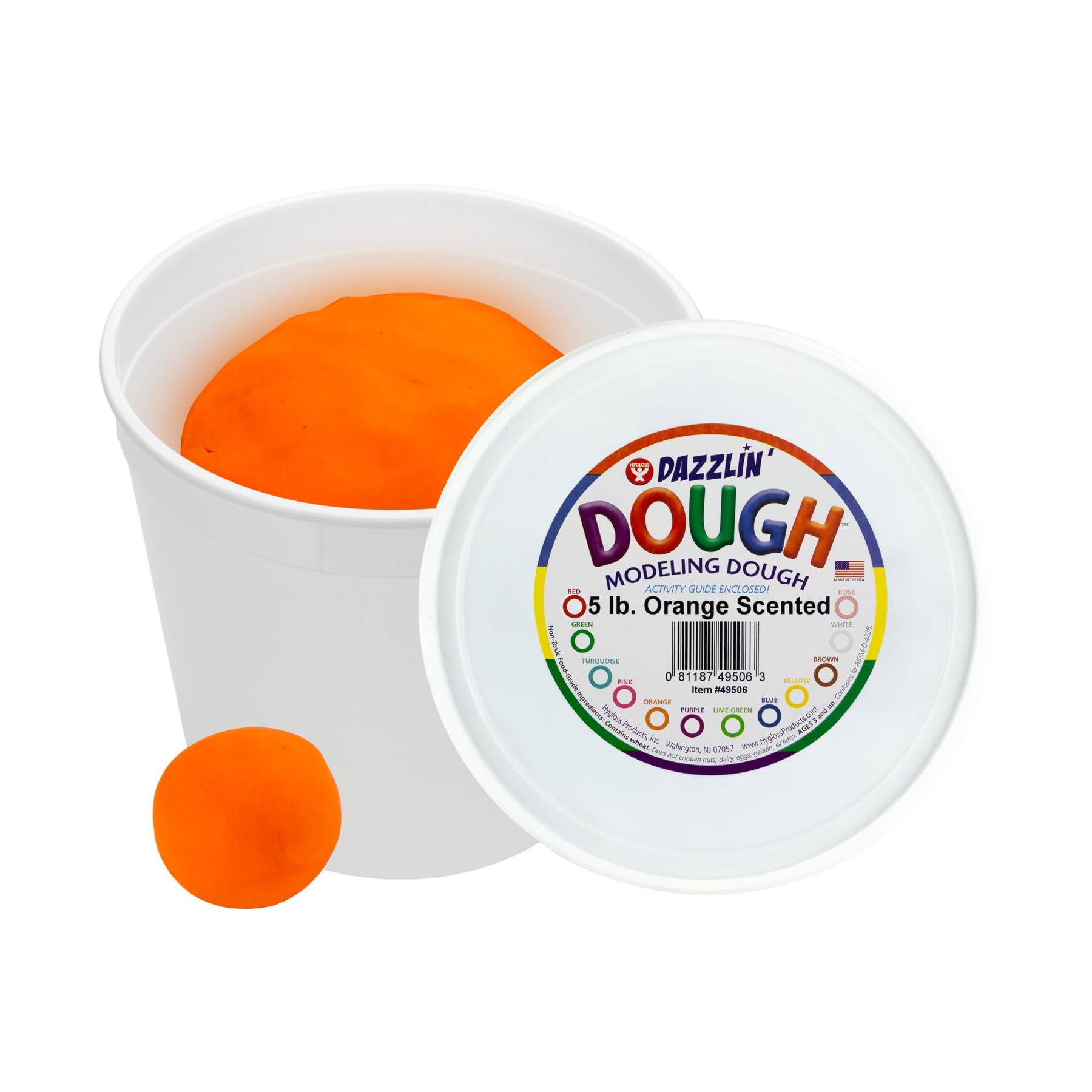 Amazon.com: Hygloss 5 lb. Orange Scented Modeling Dough - Bulk Pack for ...