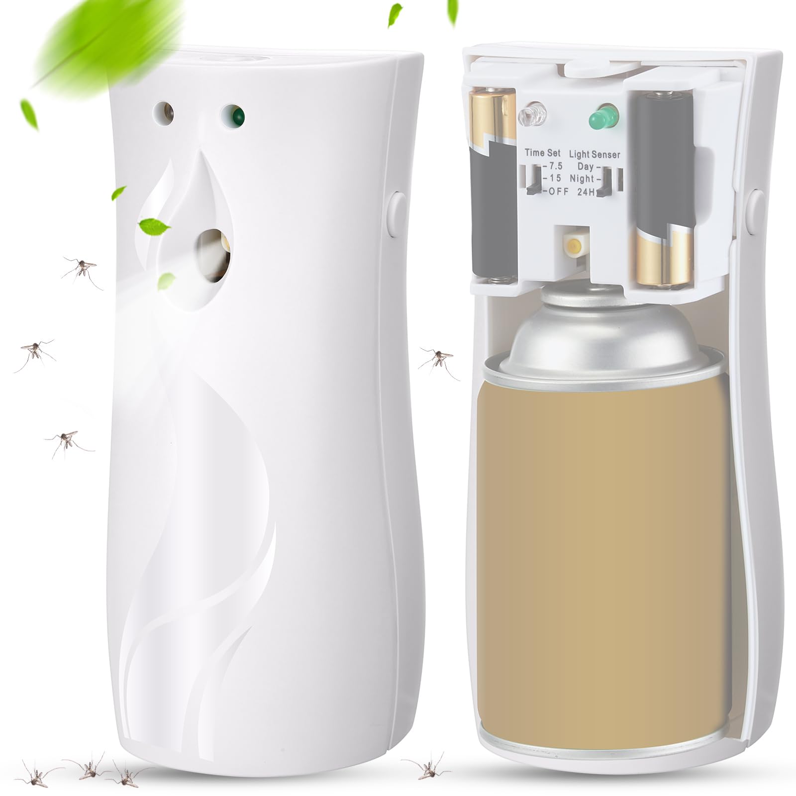 Amazon.com: Qualirey 2 Pcs Automatic Fly Spray Dispenser Mosquito ...