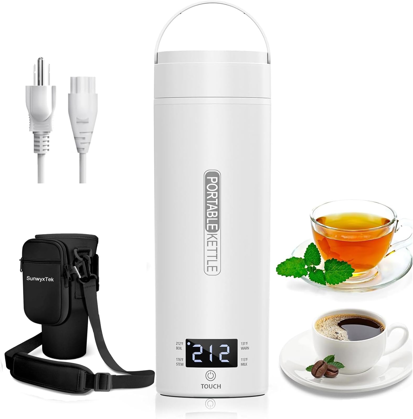 Amazon.com: Travel Electric Kettle Portable Kettle for Hot Water Small ...