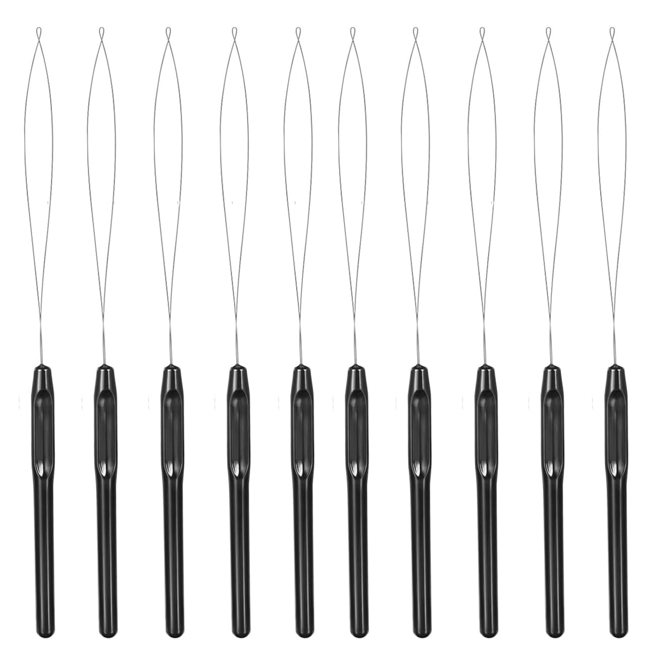 Amazon.com : 10 Pcs Hair Extension Loop Needle Threader, Wire Pulling ...