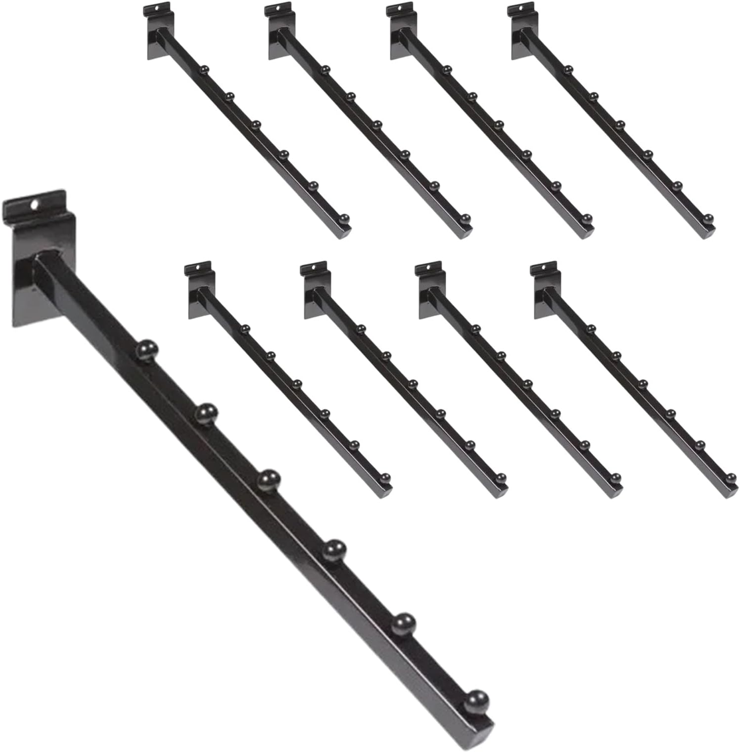 Amazon.com: Hyuetrsa 10 Pack Slatwall Hooks, 6 Ball Slatwall Hanger, 12 ...