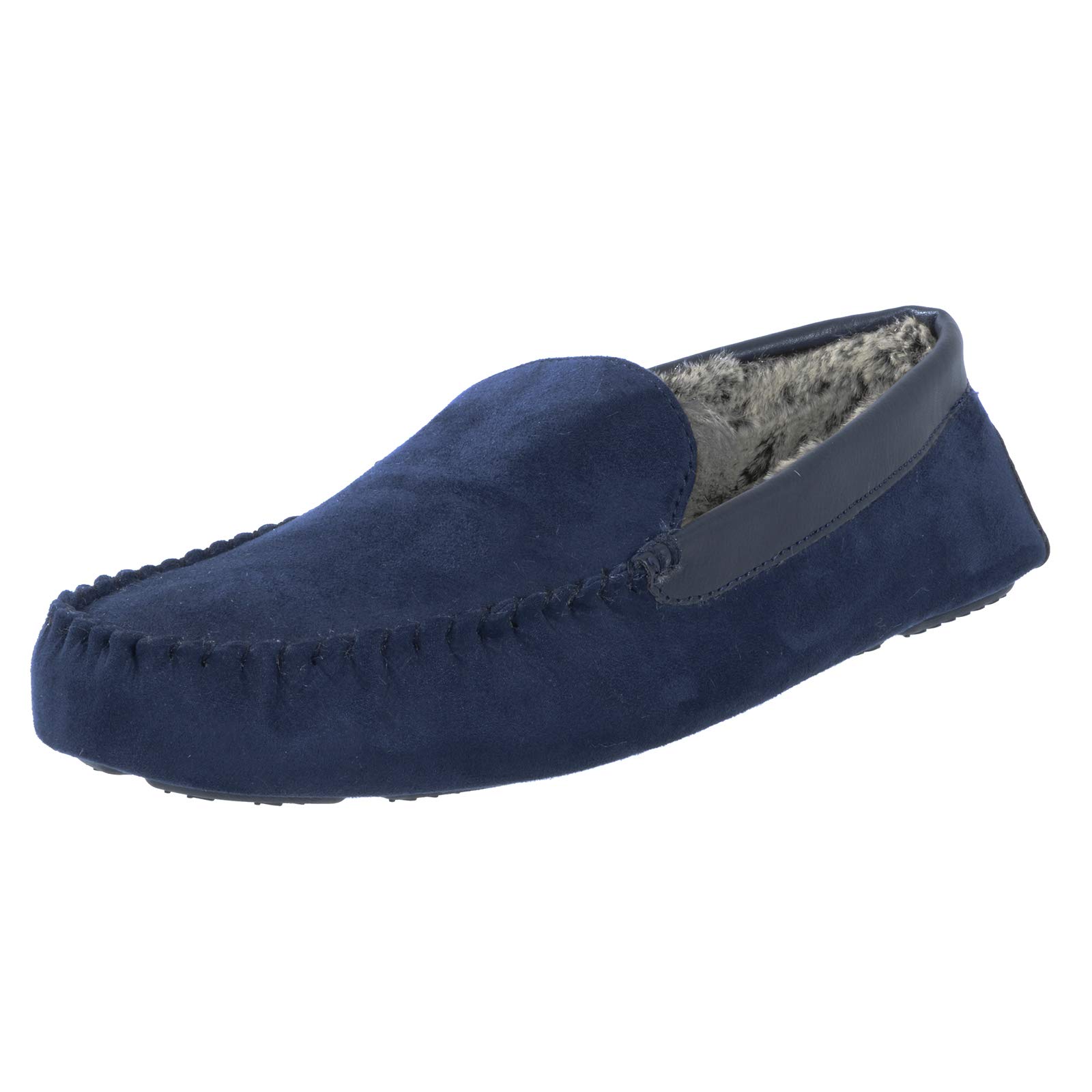 Compare e g o mens luxury faux suede moccasin slippers - traditional ...