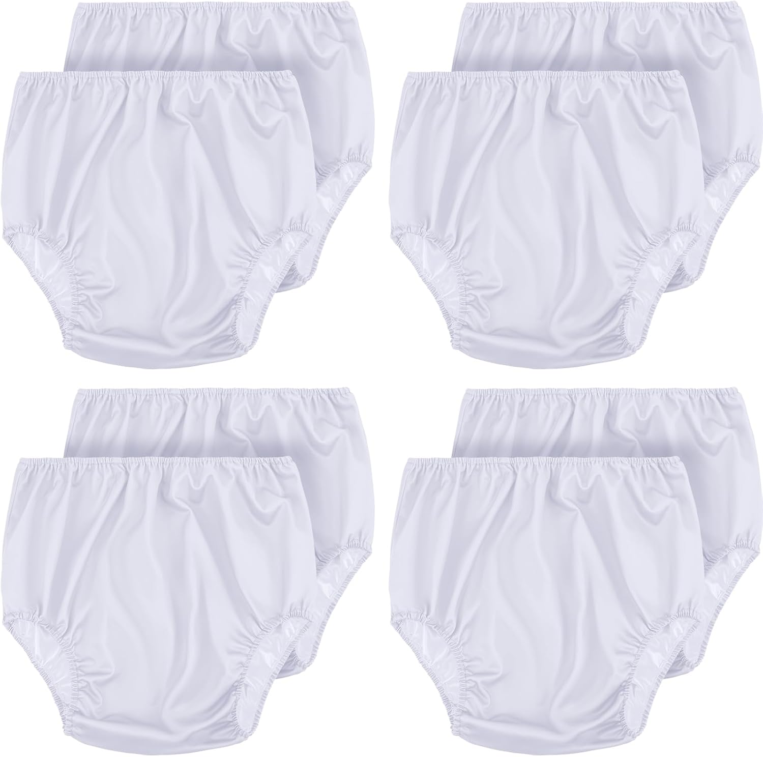 Panitay 8 Pcs Adult Diaper Cover Incontinence Leakproof Plastic Pants ...