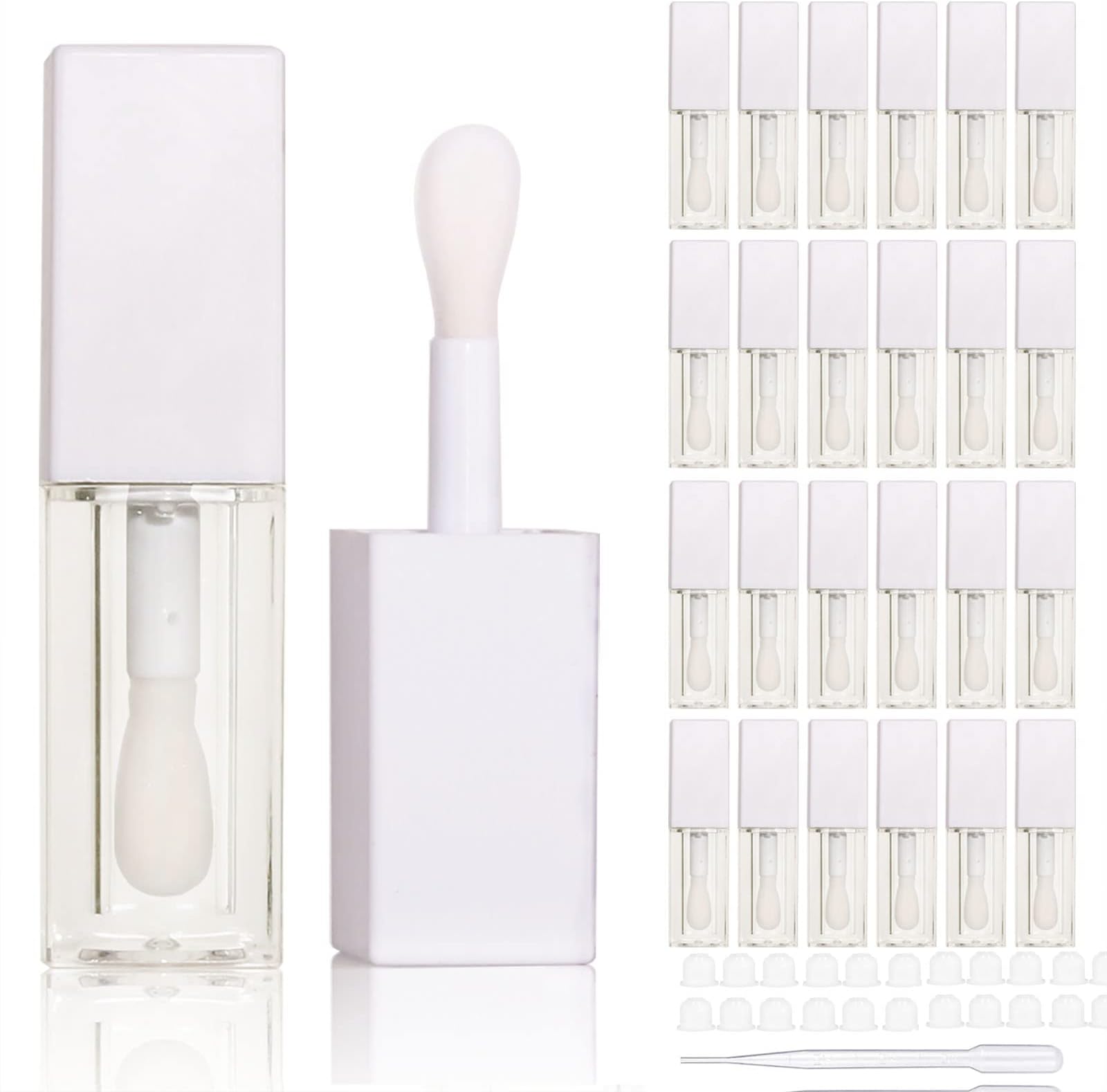 Amazon.com: Maitys 12 Pieces Crystal Rhinestone Lip Gloss Wand Tubes ...