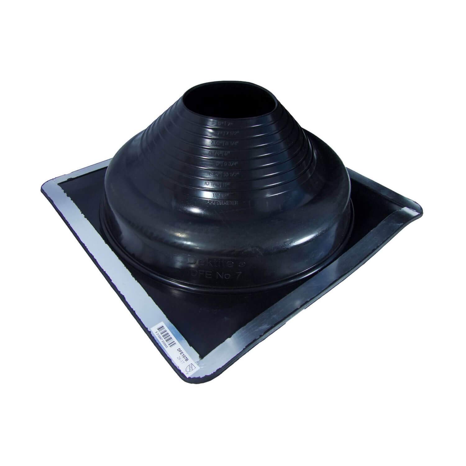 Buy DEKTITE 7 DFE107B Square Black EPDM Flexible Pipe Flashing Roof buy-dektite-7-dfe107b-square-black-epdm-flexible-pipe-flashing-roof