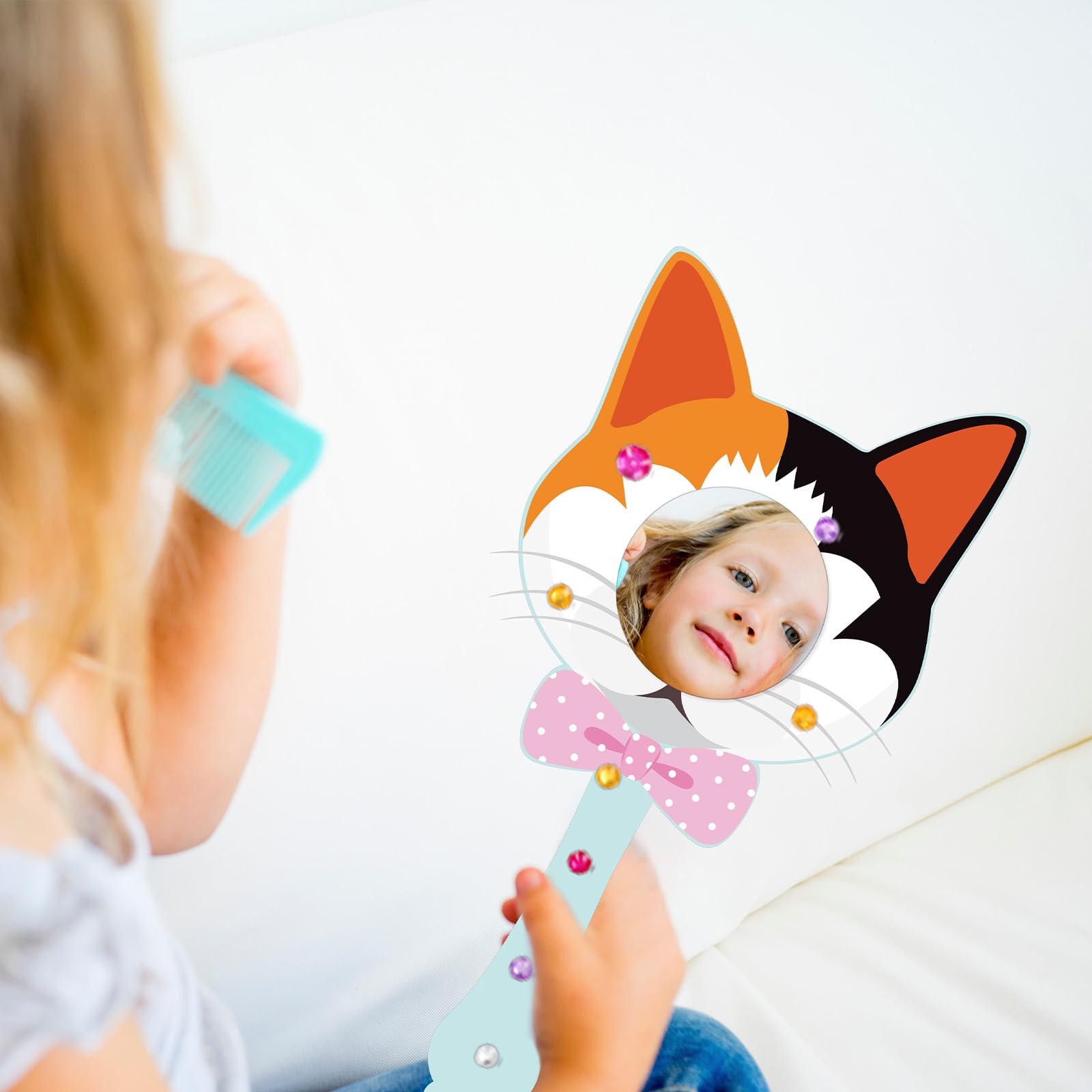 Snapklik.com : 10 Pack Wooden Mirror Craft For Kids Decorate You Own ...