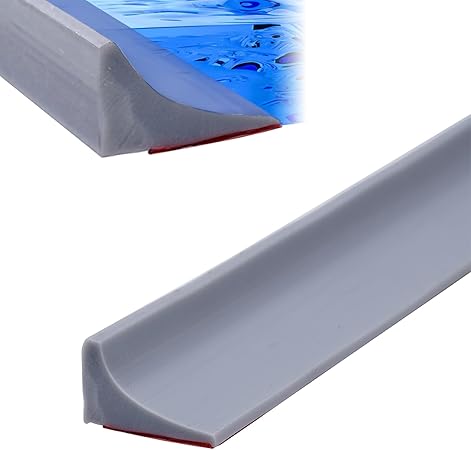 Silicone Water Retaining Strip, Collapsible Shower Threshold Water Dam ...