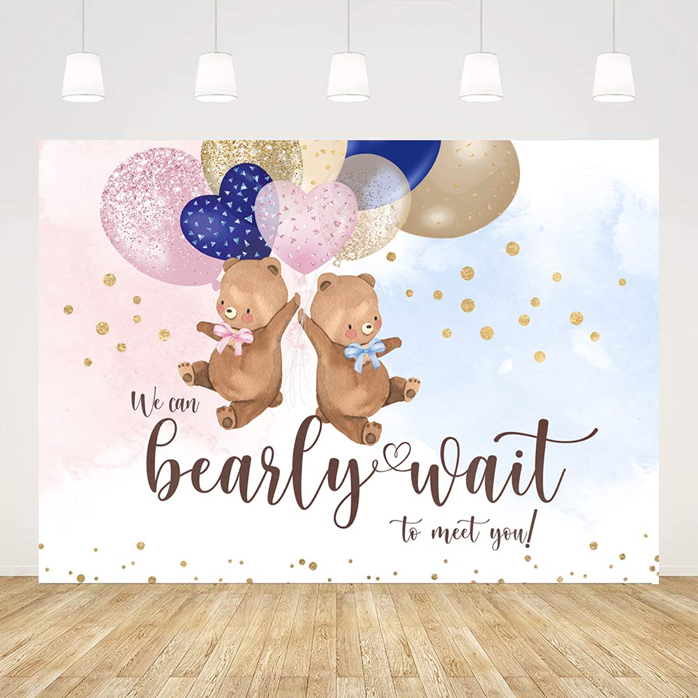 Ticuenicoa 5x3ft We Can Bearly Wait To Meet You Backdrop | Desertcart ...