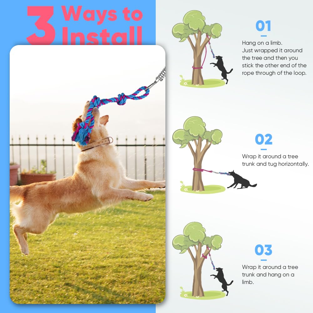 Snapklik.com : Petbobi Bungee Dog Toy, Tree Tug Toy For Pitbull ...