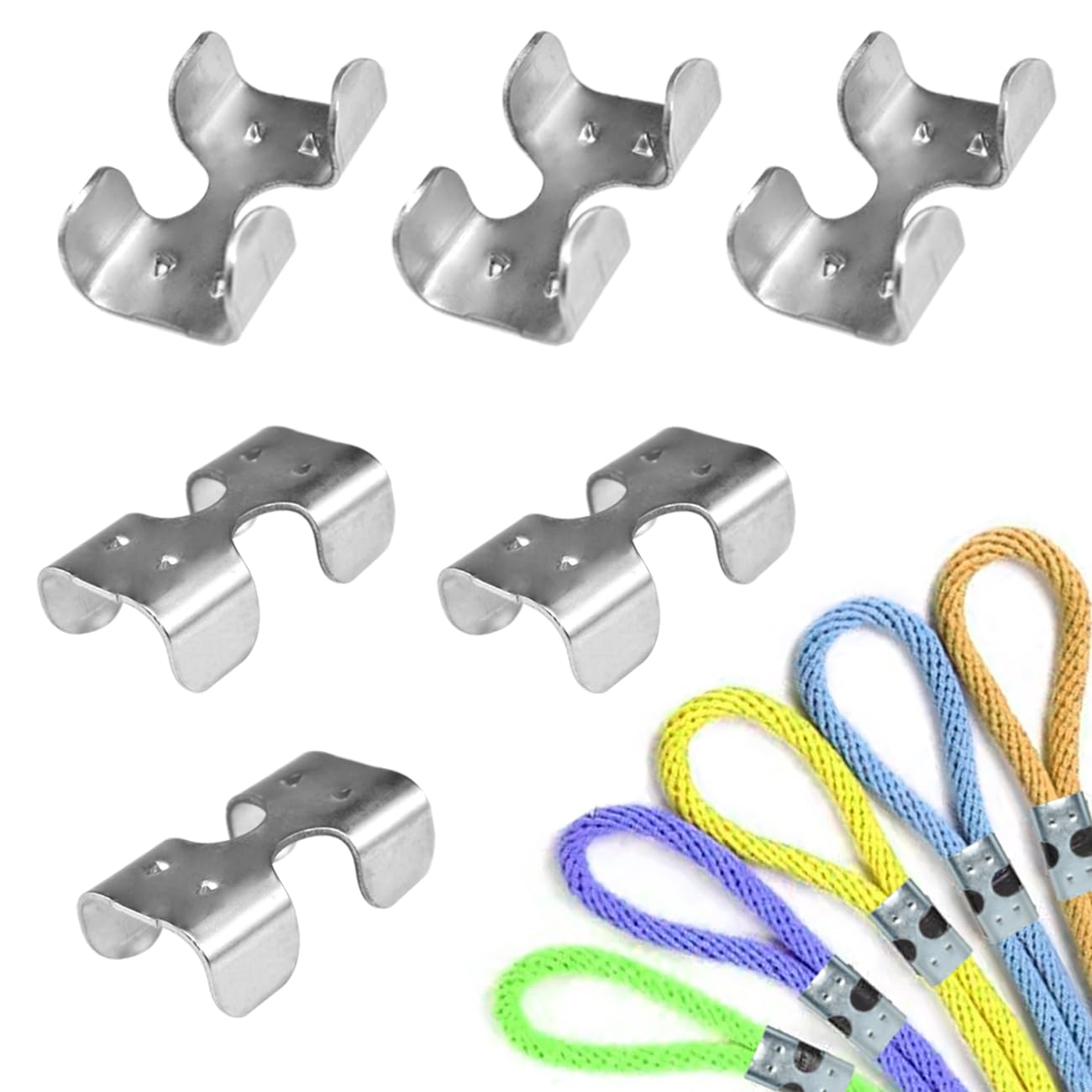 Aifeier ET Heavy Duty Double Rope Loop Clamps 1/2 Inch Zinc Plated ...