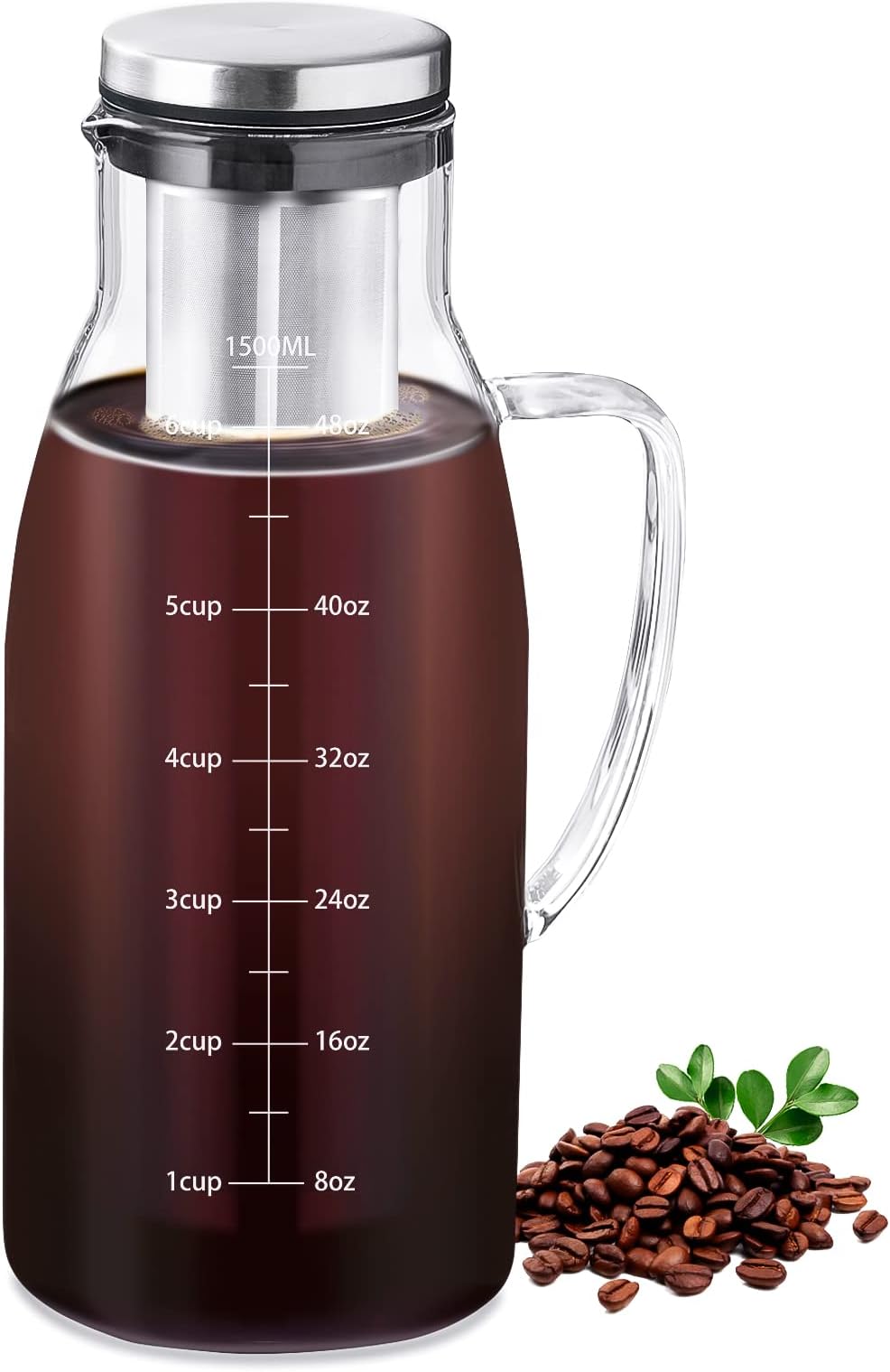 Amazon.com: Coffee Pot,Pour Over Coffee Maker with Filter, 400ml Caring ...