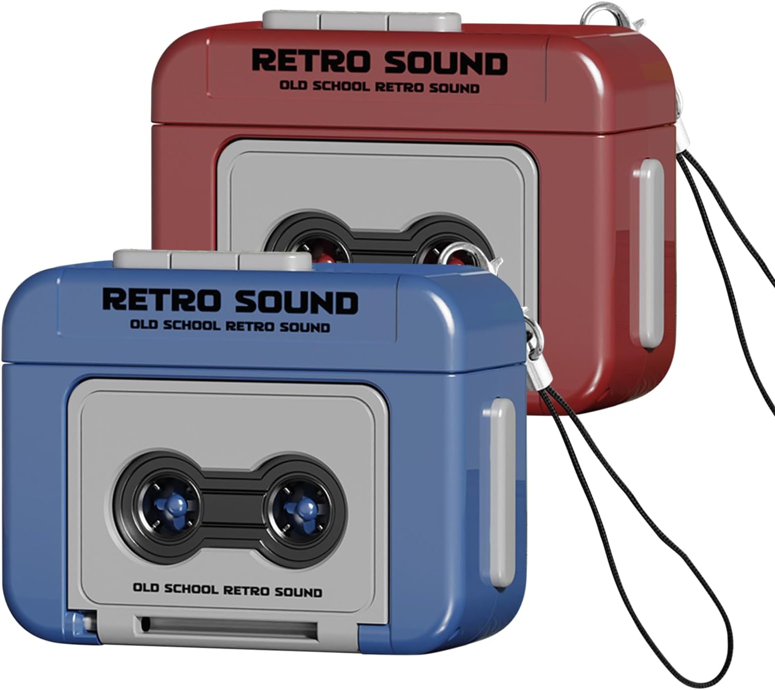 Amazon.com: AGLOO 2 Pcs Creative Mini Tape Recorder Keychain - Retro ...