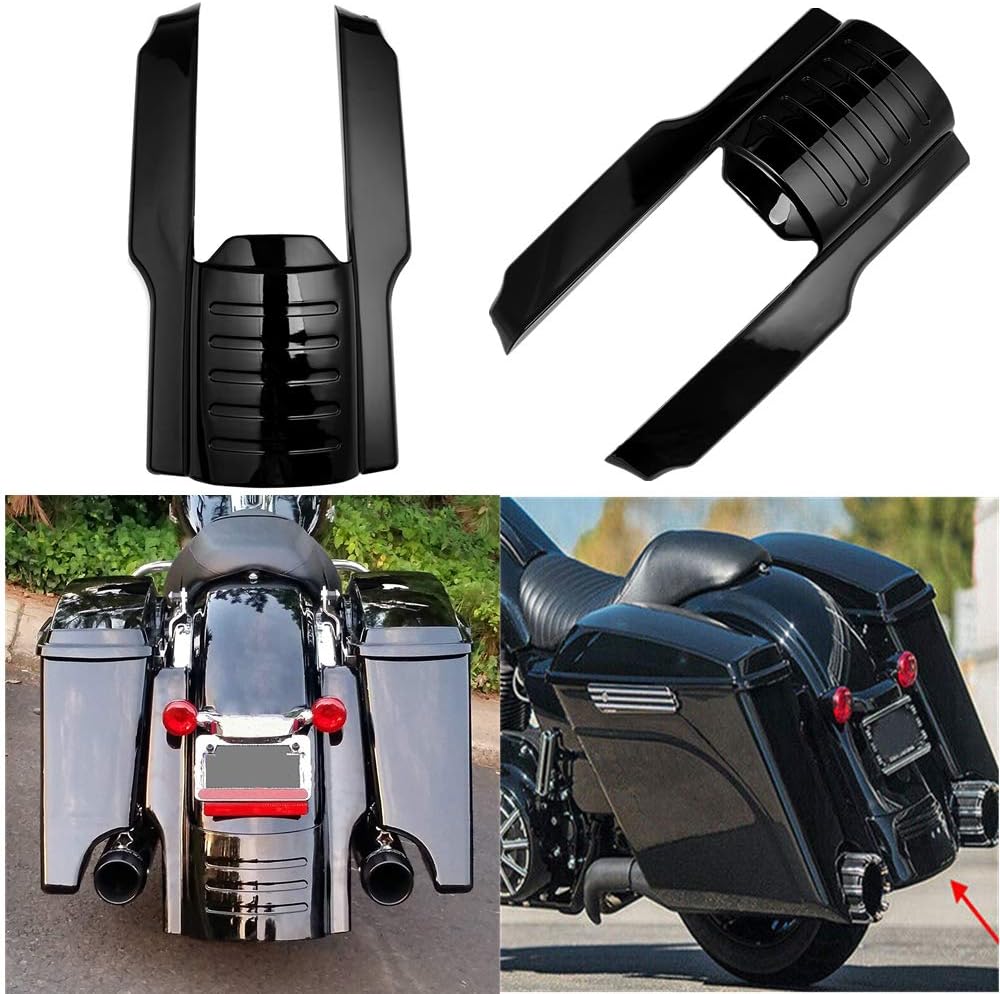 Amazon.com: HDBUBALUS Motorcycle Rear Fender System with LED Light Fit for Harley Touring Road ...