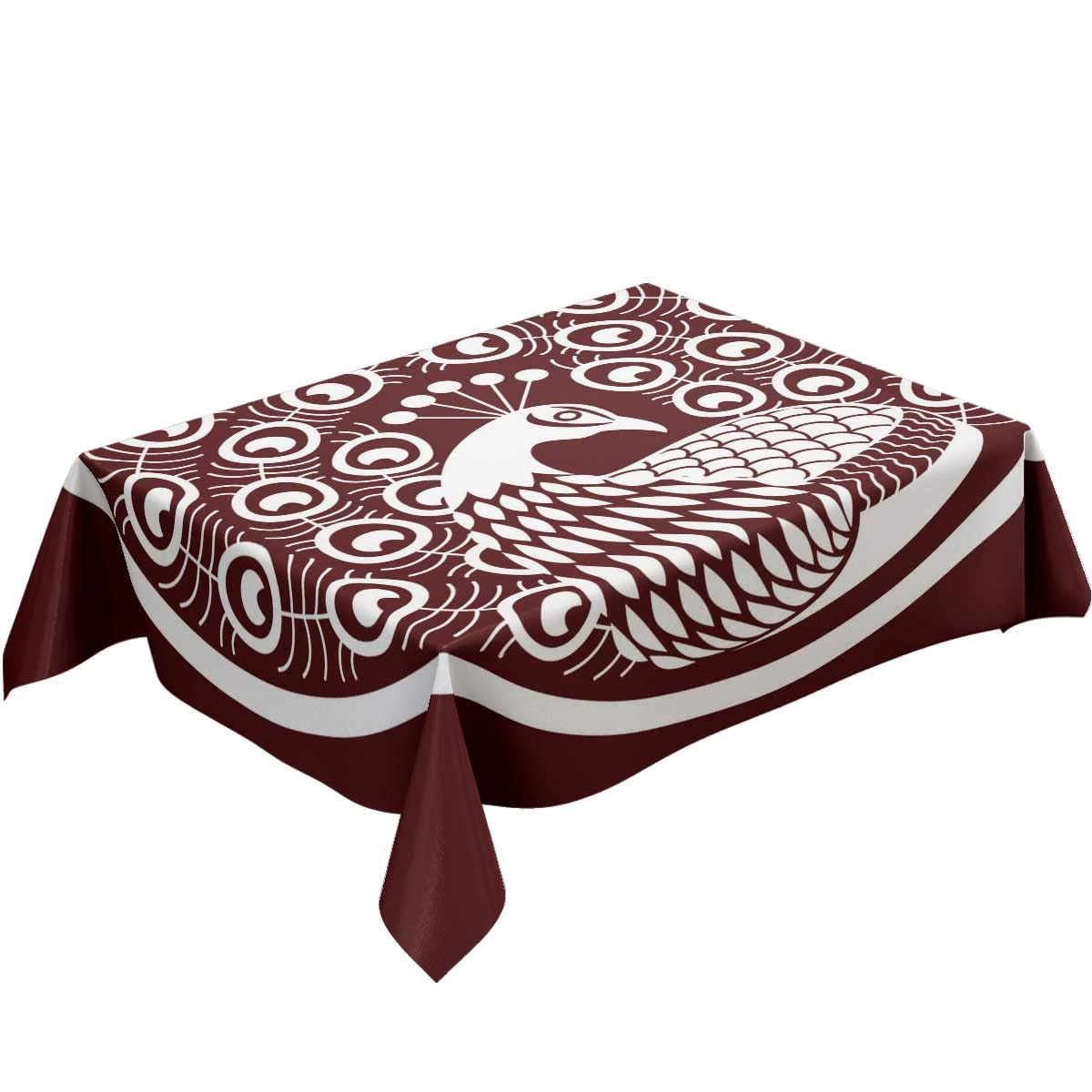 Dark Red Tablecloth