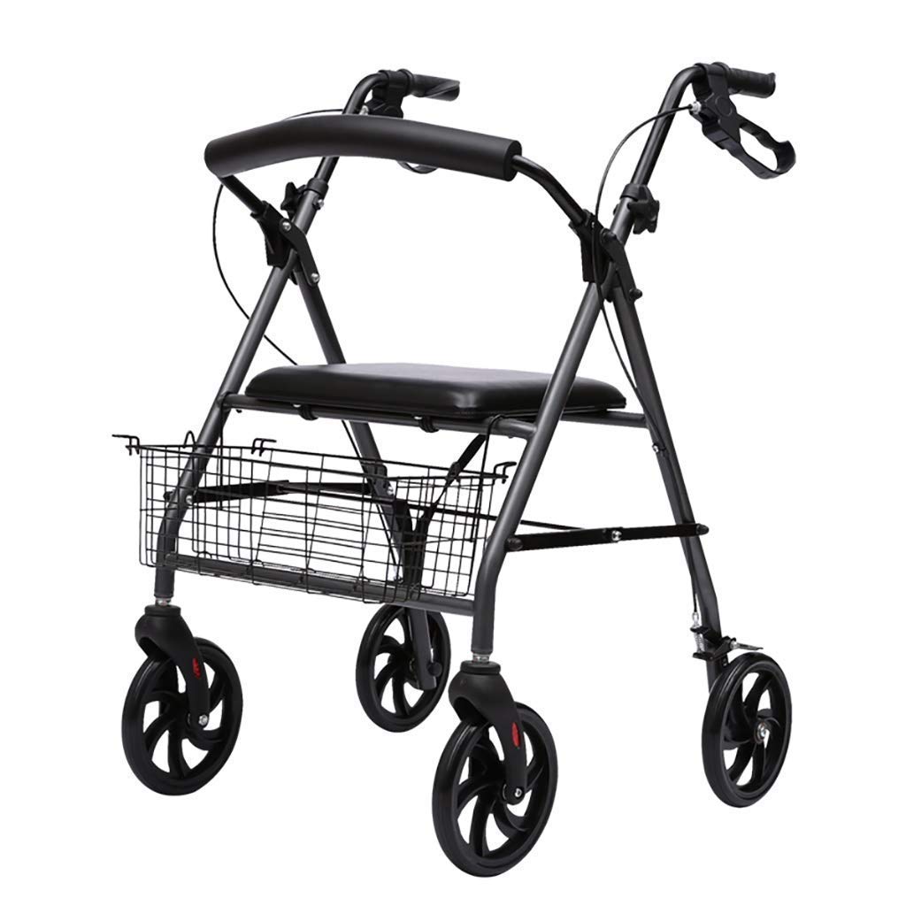 Nbvcx Household Products Aluminum Foldable Rollator Walking Mobility ...