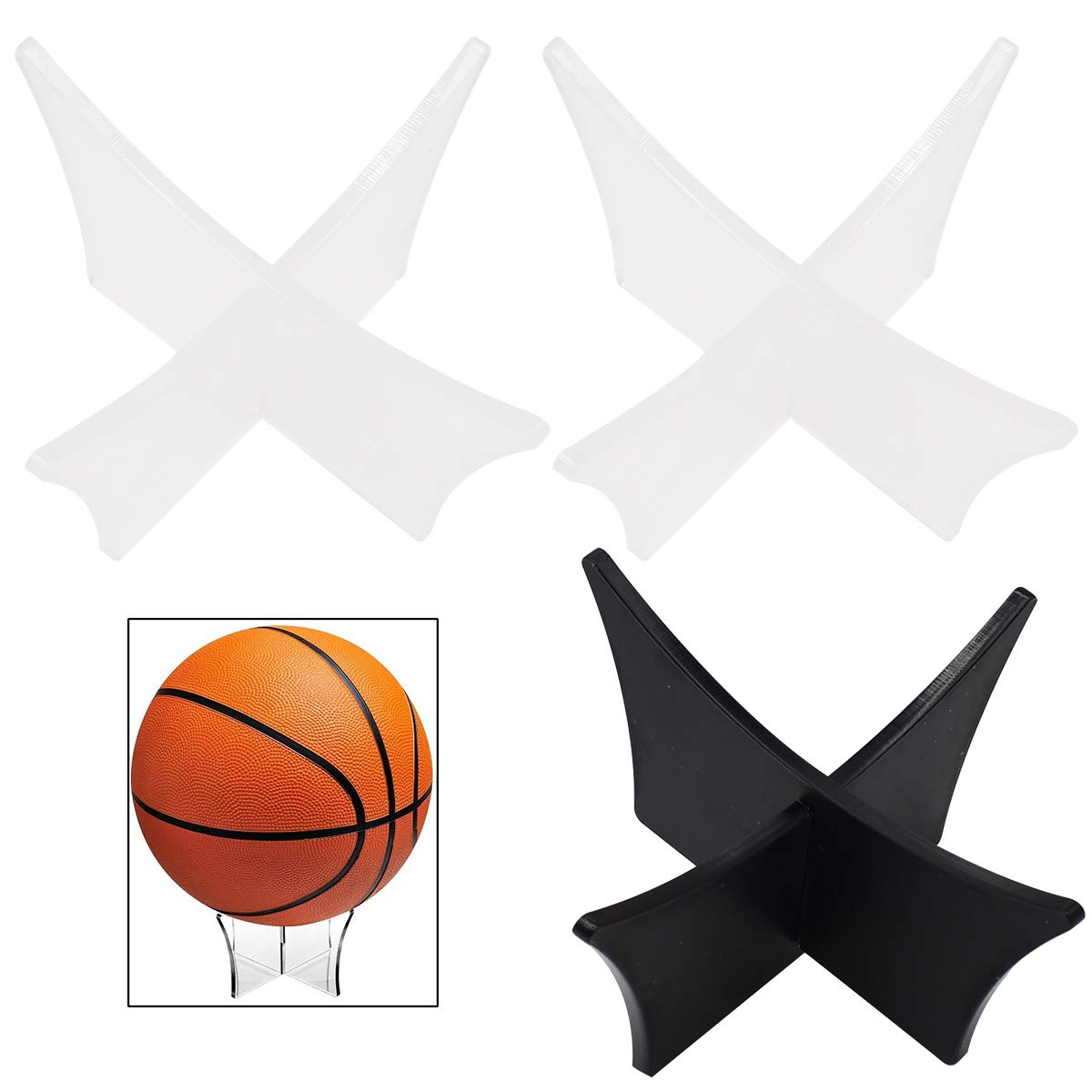 Buy Guador Acrylic Football Display Stand, 5 Pcs Acrylic Multi-function ...