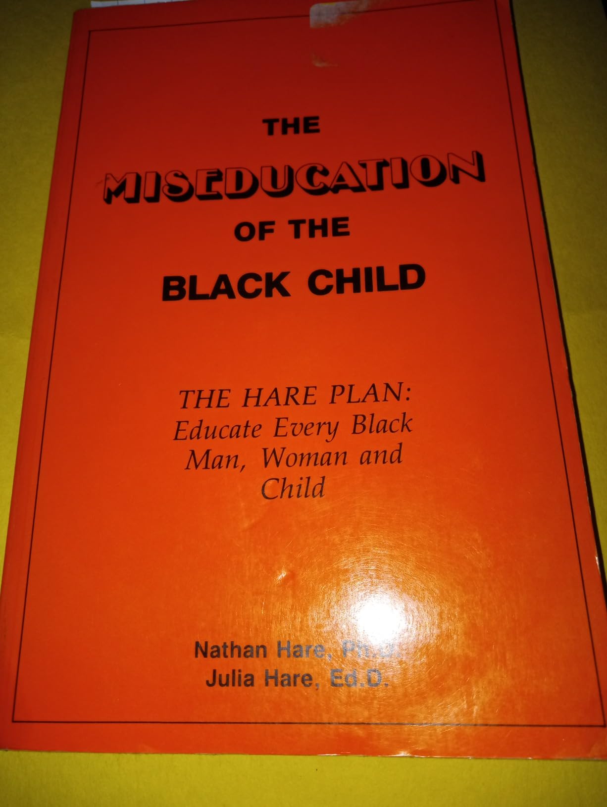 The Miseducation of the Black Child - The Hare Plan: Educate Every ...
