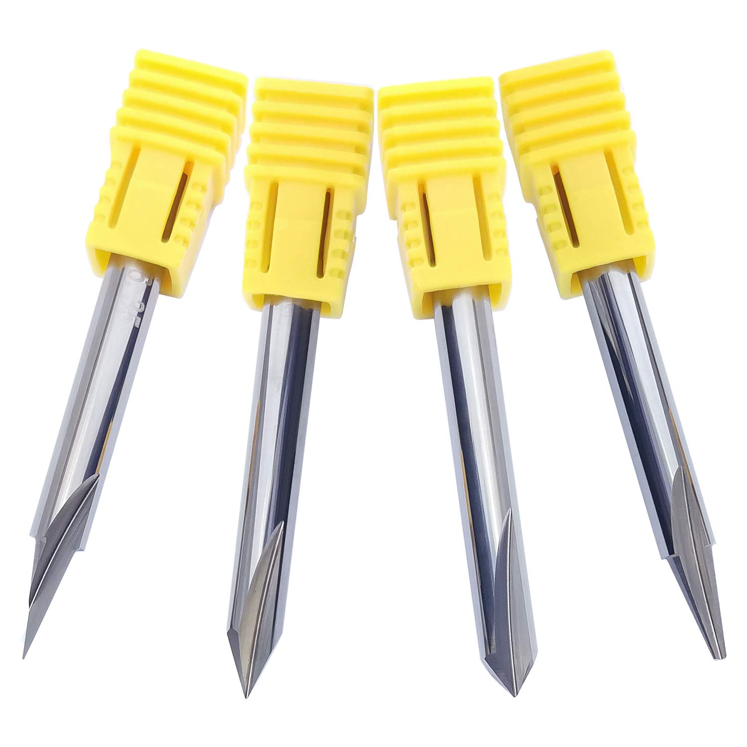 Buy Engraving CNC Wood Carving Router Bit Set 1/4 Inch Shank 15, 20, 60 ...