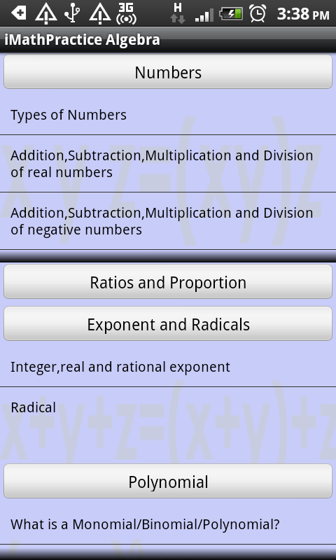Master Algebra - App on Amazon Appstore