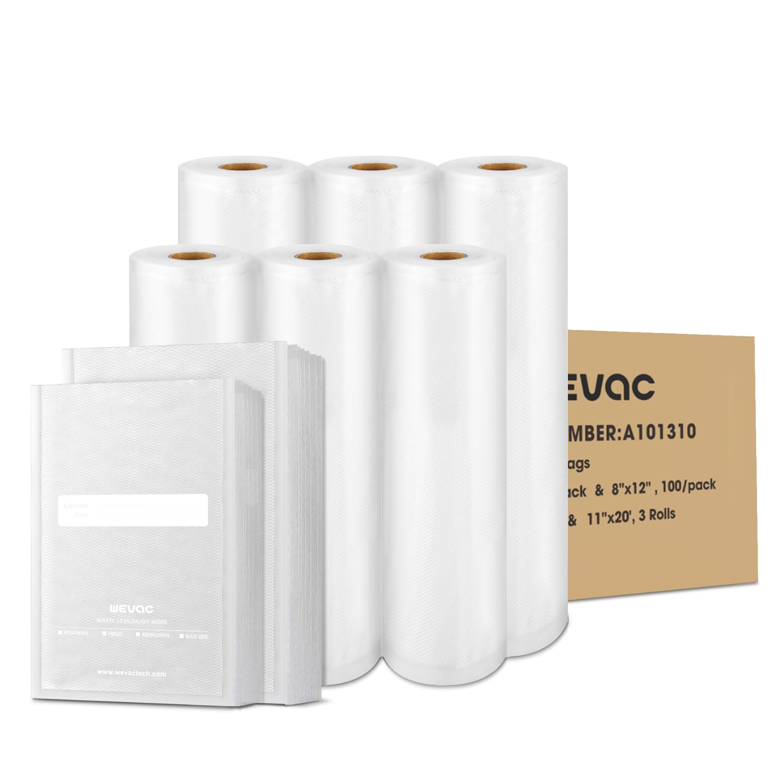 Amazon.com: Multi-Size Sealing Solution Vacuum Sealer Bags & Rolls ...