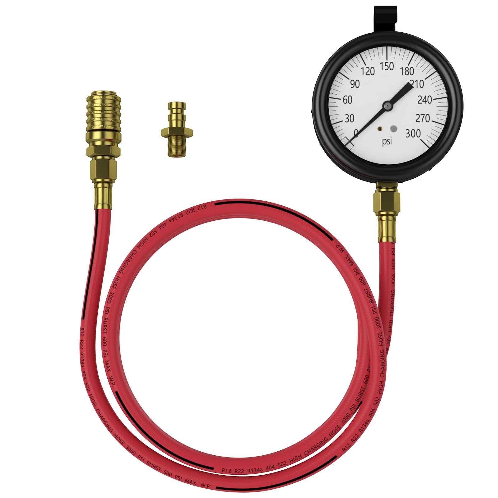 Snapklik.com : Moker TU-32-20 Compuchek Fuel Pressure Test Gauge, 0-300 ...