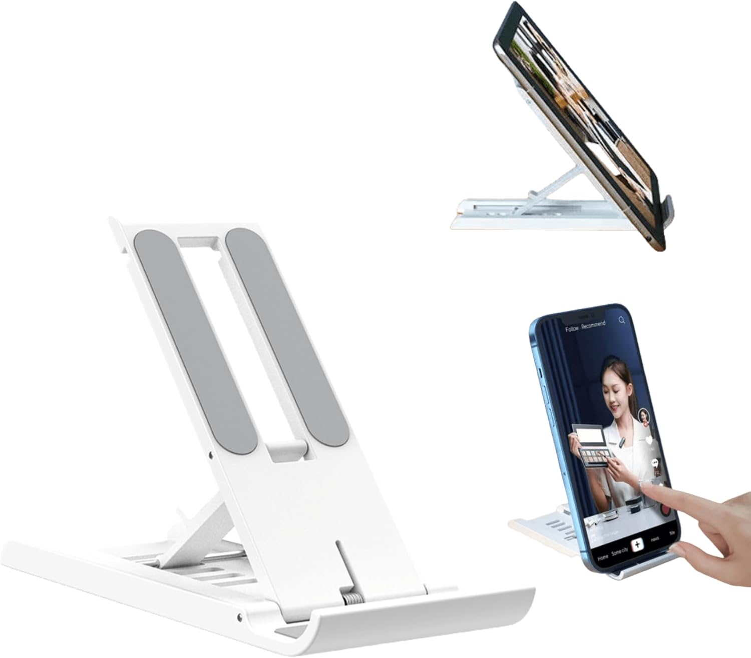 VINPAM Foldable Portable iPad Stand, Adjustable Tablet Holder for 4-13 ...