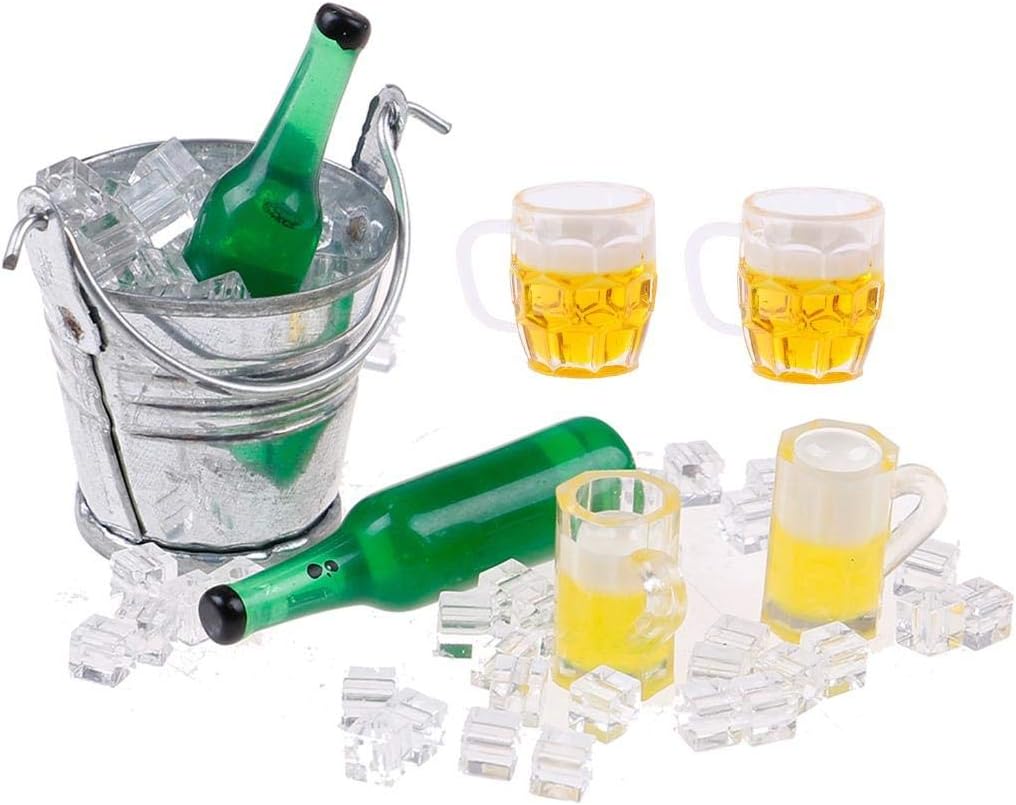 Miniature Dollhouse Beer Bucket Set with Ice Cubes, Philippines | Ubuy
