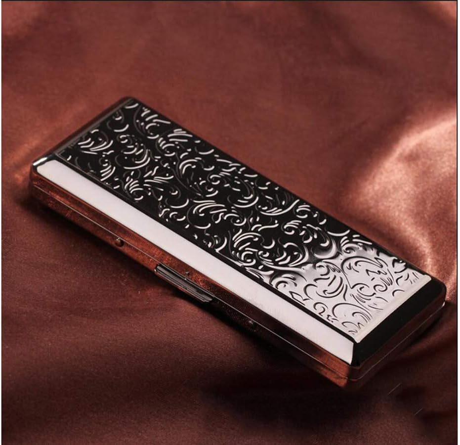 Amazon.com: EEKUY Long Ladies Cigarette Case, Ultra-Thin, Accommodates ...