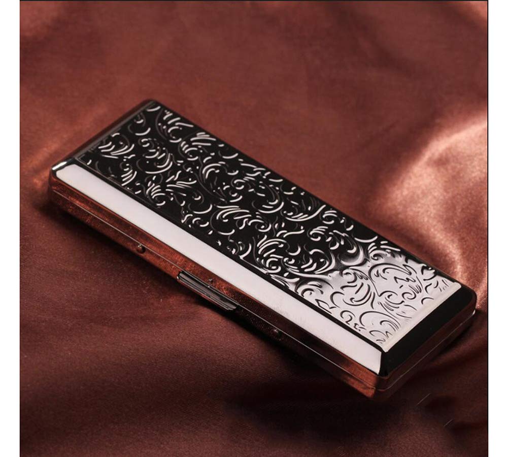 Amazon.com: EEKUY Long Ladies Cigarette Case, Ultra-Thin Cigarette Case ...