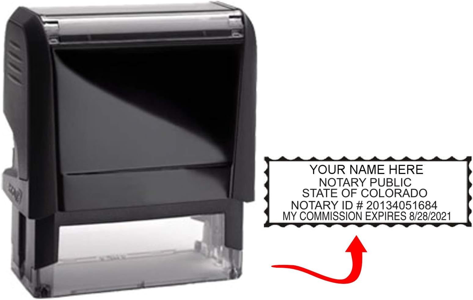 Amazon.com : Colorado Notary Stamp | Standard Self Inking Model, 2.3x0 ...