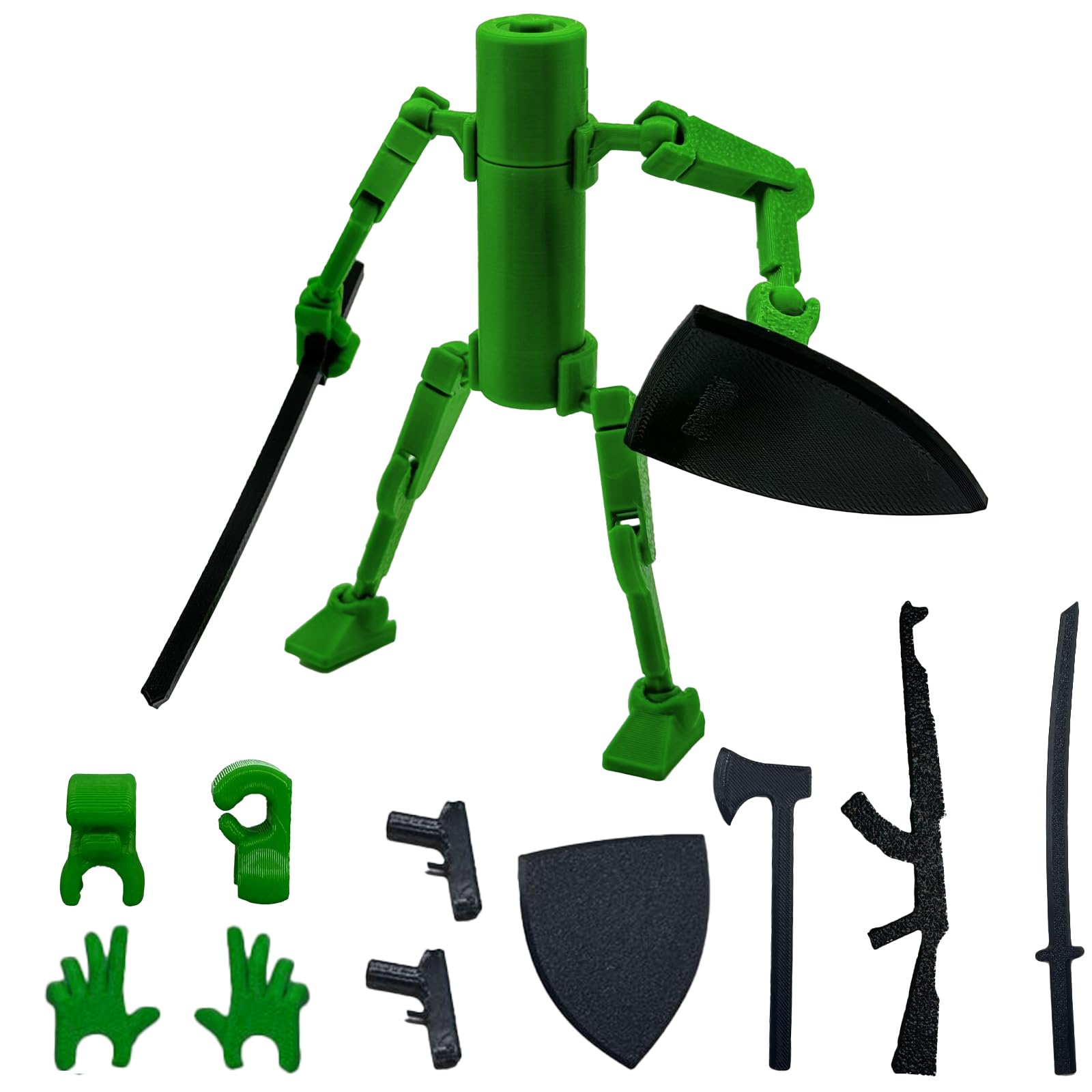 Amazon.com: Creative Toy 3D Printed Mobile Robot T13 Action Figure ...