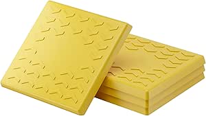 WilTec Caravan Jack Pad Set with 4 HDPE Caravan Leg Pads 218x218x10 mm ...