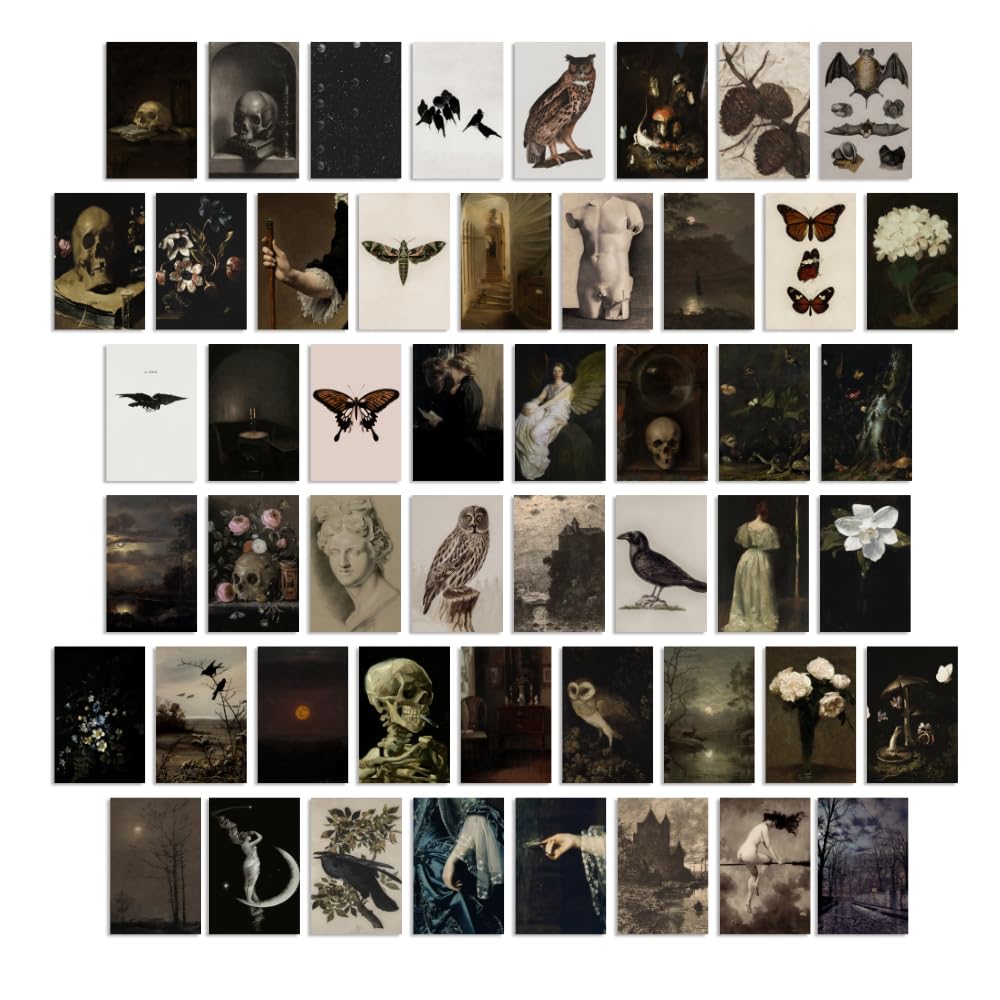 Amazon.com: TRAMIN Moody Dark Academia Decor, Vintage Dark Academia ...