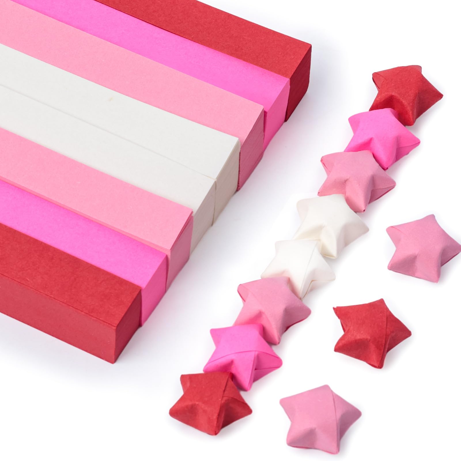 Amazon.com : Koogel 1080 Sheets Star Origami Paper, Red Star Paper ...