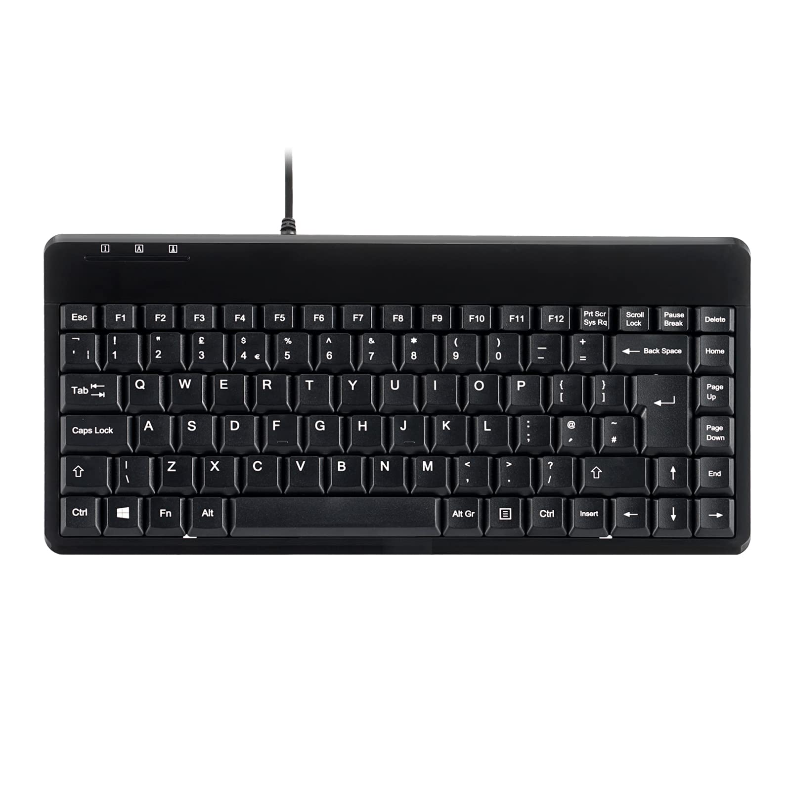Buy perixx PERIBOARD-409U Wired USB Mini Keyboard, Black, UK Layout ...
