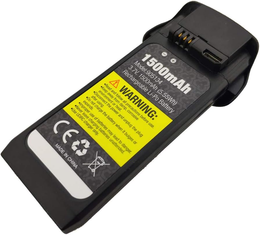 Amazon.com: sea jump 3.7V 1500mAh Lithium Battery for UDIRC U52 U52G ...