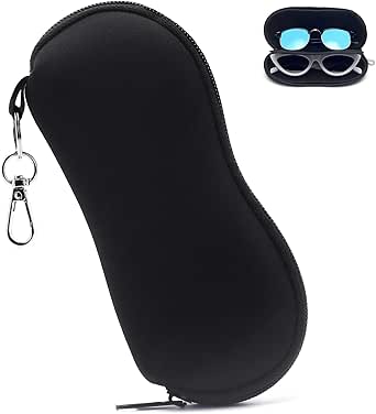 Face Shadow Double Sunglasses Case Soft Ultra Light Neoprene Zipper ...