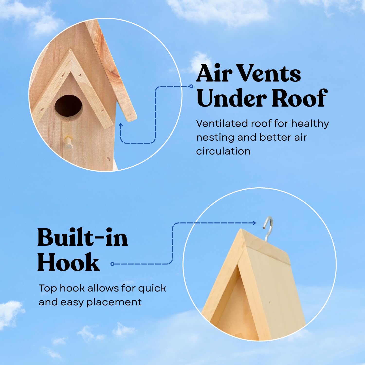 Snapklik.com : Birdhouse For Painting, Handmade Wooden Nesting Boxes ...