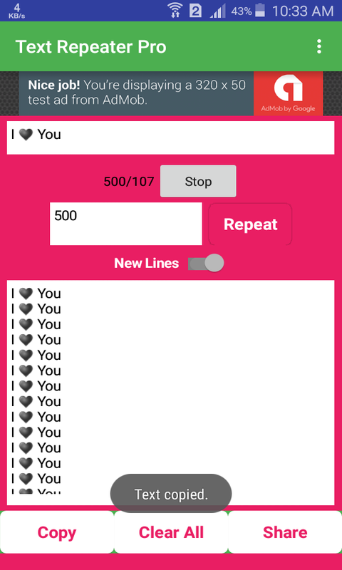 Text Repeater Pro - App on Amazon Appstore