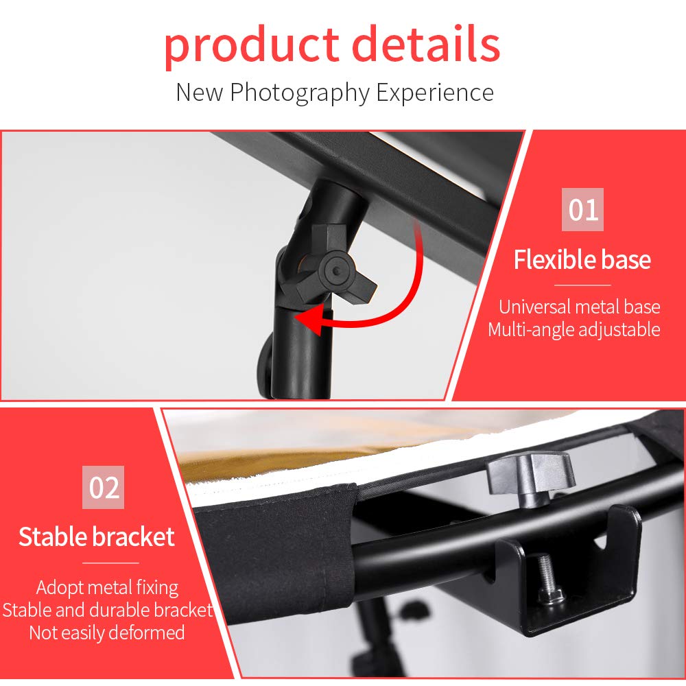 Buy Kshioe Clamshell Light Reflector/Diffuser for Studio and ...