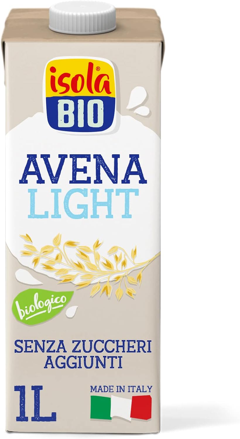 Isola bio, Bevanda di avena light bio, senza lattosio, senza zuccheri ...
