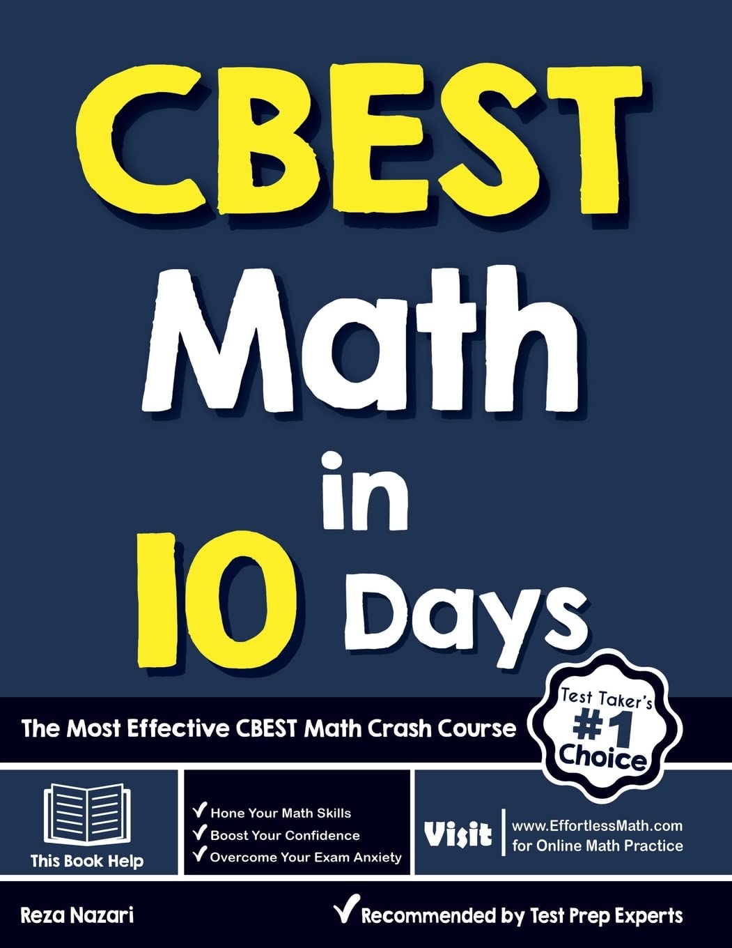 CBEST Math in 10 Days: The Most Effective CBEST Math Crash Course ...