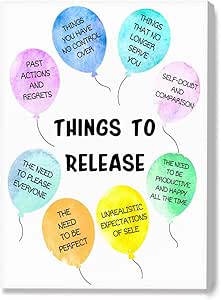 Amazon.com: IIONGDE Things to Release Poster Canvas Wall Art Print ...