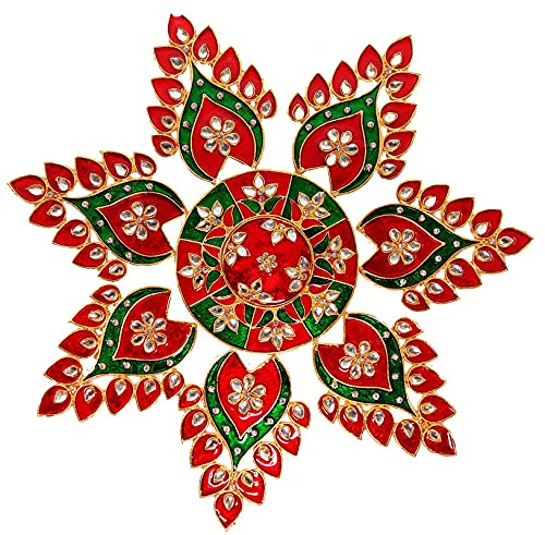 Buy KAJALENTERPRISES Floral Paan Shaped Rangoli Set for Decoration ...