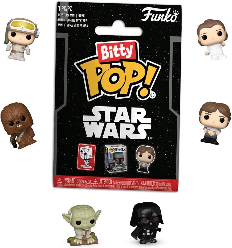 Amazon.com: Funko Bitty Pop! Singles: Star Wars - 24 Piece PDQ : Toys ...