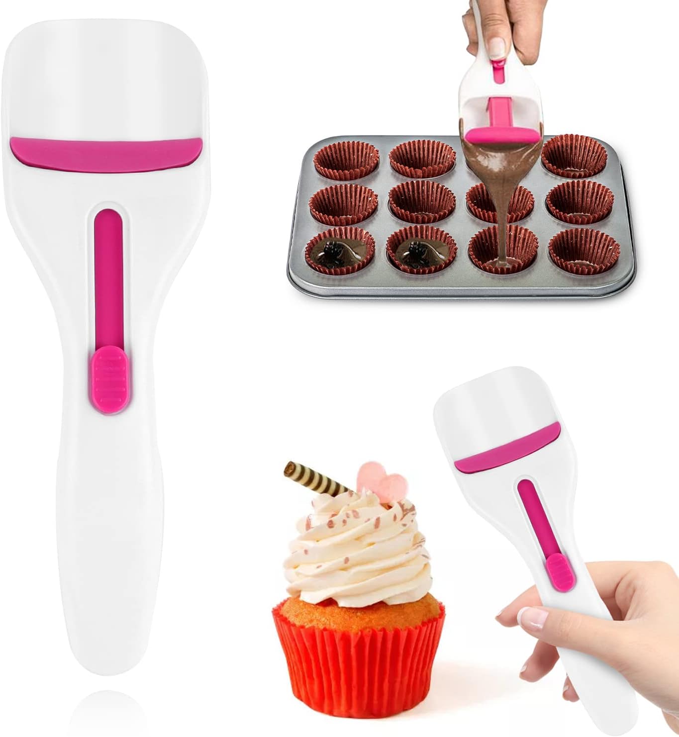 Amazon.com: Cake Batter Distribution Scoop, Kitchen Cupcake Scoop ...