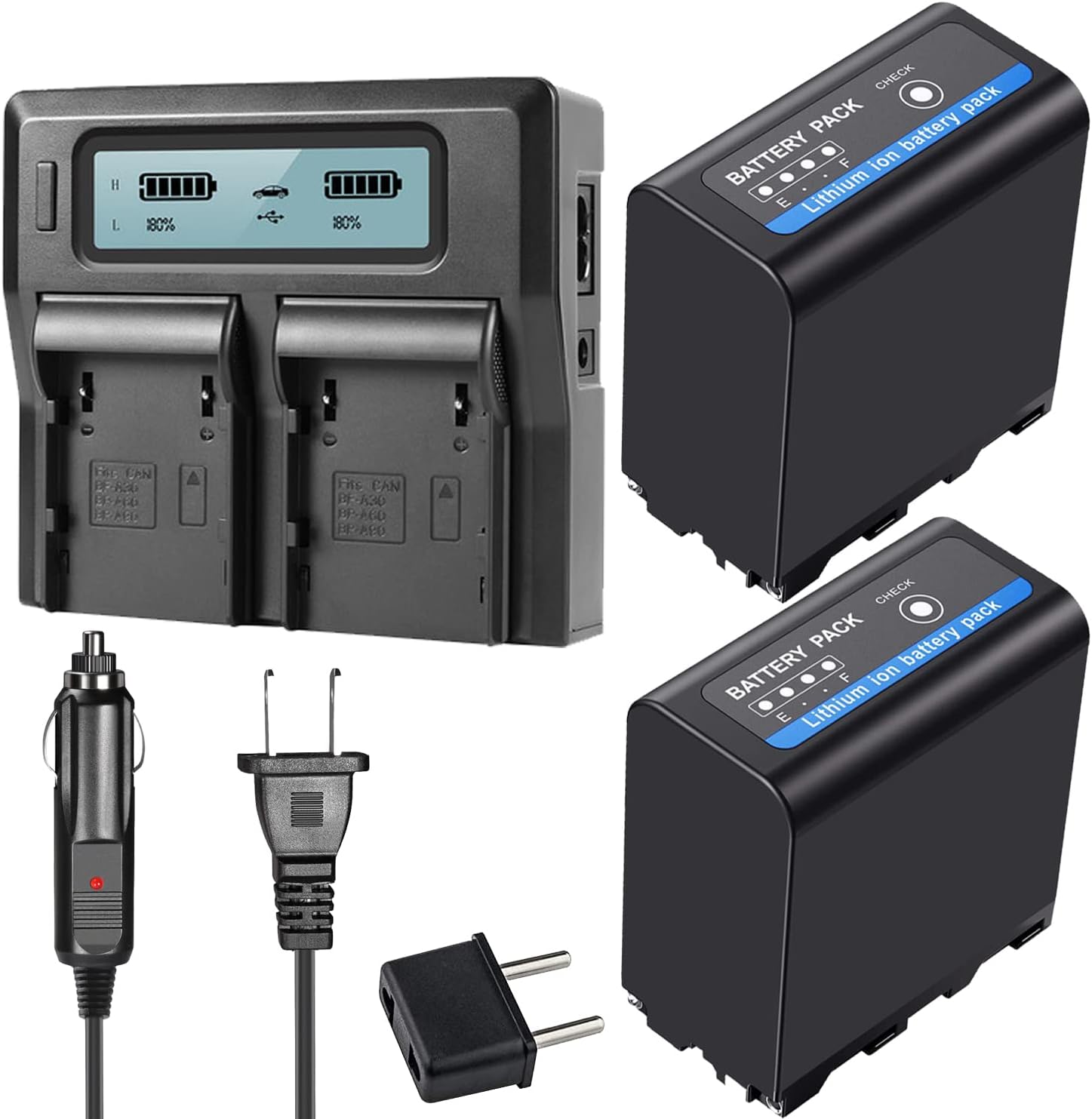 Amazon.com : BM Premium 2 Pack of BP-A60 Batteries and Dual Bay Battery ...