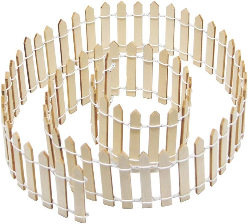 Amazon.com: Miniature Fairy Garden Fence, 2 Pcs Mini Fence for Fairy ...